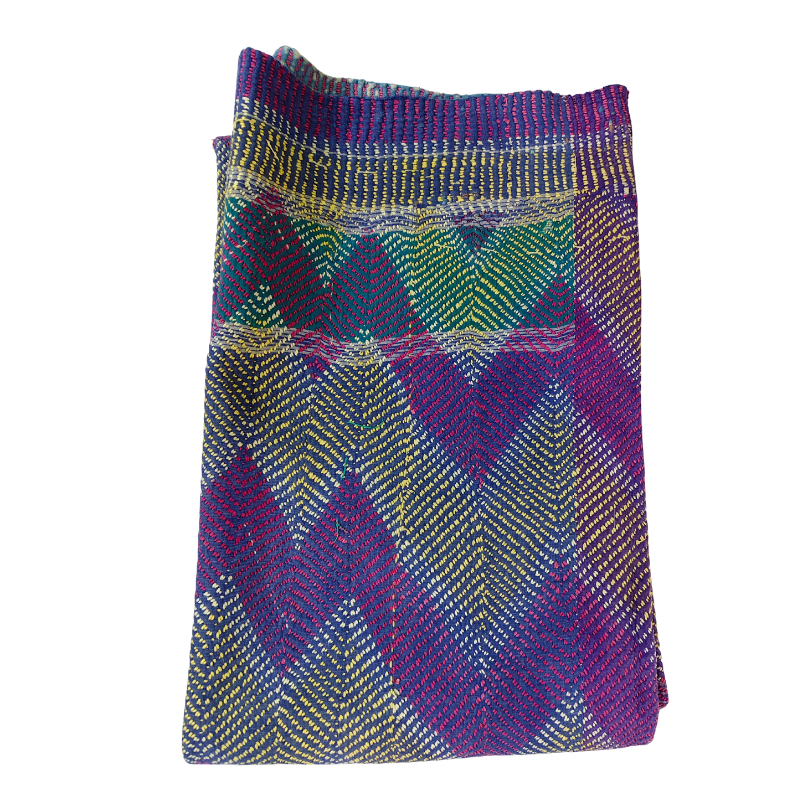 Multicolor Vintage Lahori Kantha - Ansari Rugs